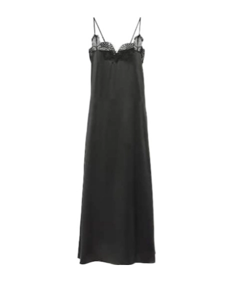 Co Lace-trimmed Silk Satin Slip Dress