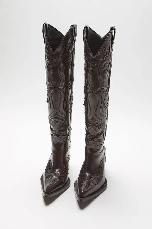 Acne Studios Pointed Toe Boots - Black