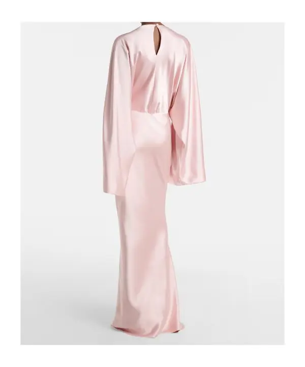 Norma Kamali Reverse Obi Satin Gown
