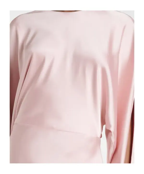 Norma Kamali Reverse Obi Satin Gown
