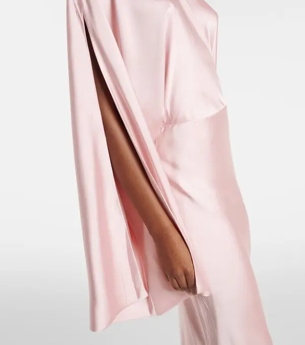 Norma Kamali Reverse Obi Satin Gown