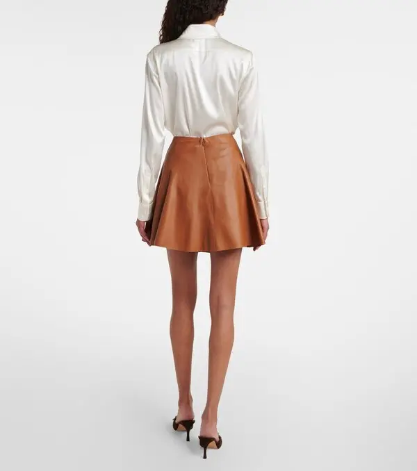 Ralph Lauren Leather Miniskirt