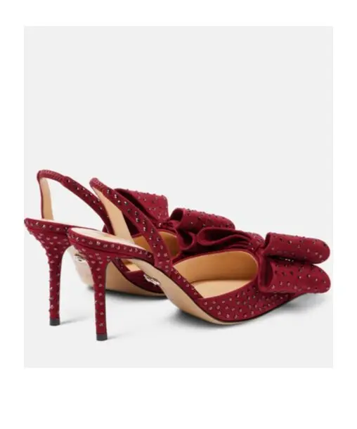 MACHMACH Le Cadeau 85 Suede Slingback Pumps