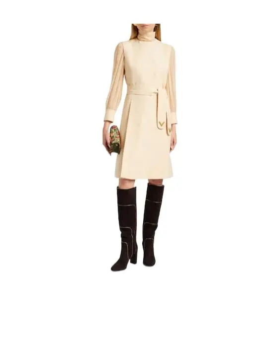 GIANVITO ROSSI 85 Suede Knee-high Boots