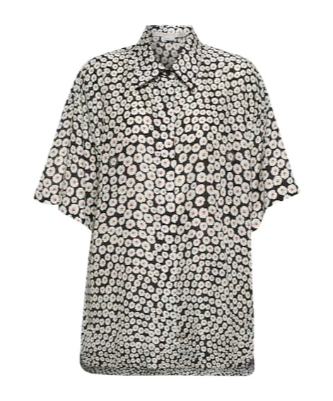 Stella McCartney Floral Silk Shirt - Gray