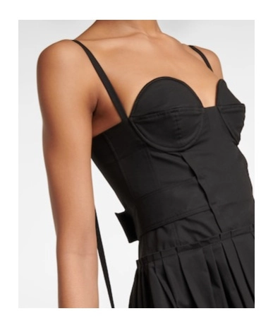 Proenza Schouler Cotton-blend Sweetheart Neckline Midi Dress