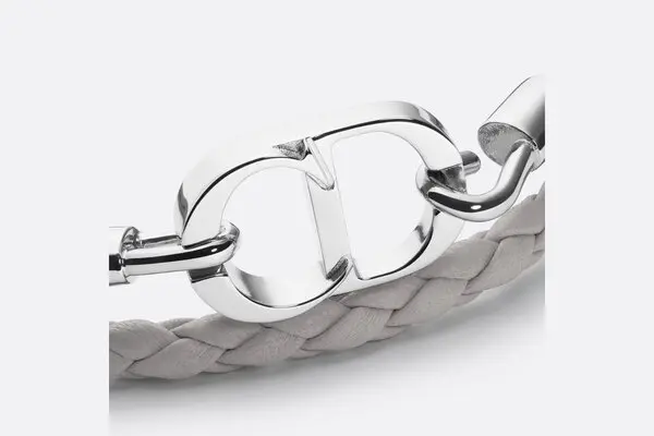 Dior Cd Icon Braided Leather Bracelet