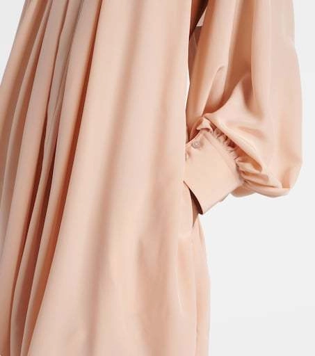 Stella McCartney Gathered Open-back Silk Chiffon Minidress