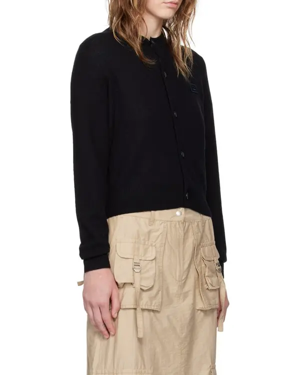 Acne Studios Face Logo Patch Button-up Cardigan