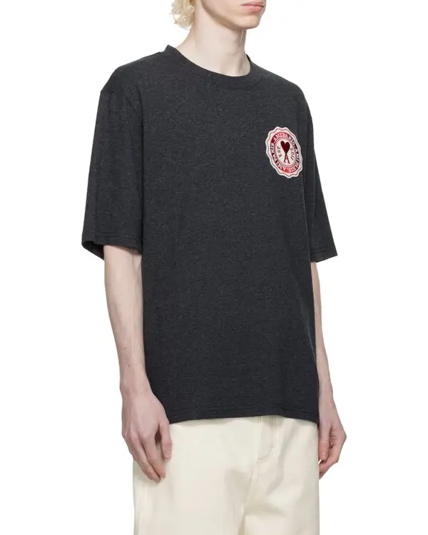 AMI Paris Logo-patch Oversized T-shirt