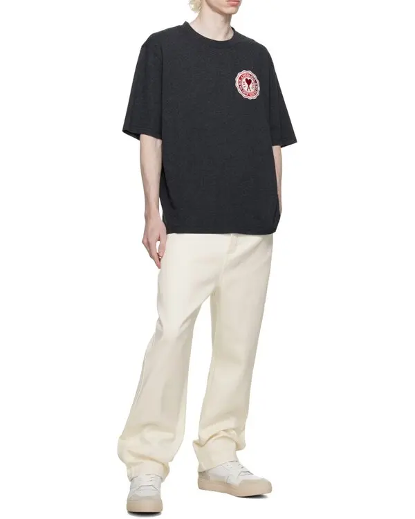 AMI Paris Logo-patch Oversized T-shirt