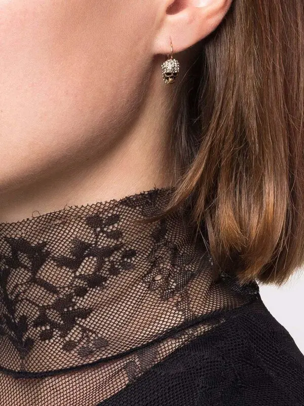 Alexander McQueen Skull Drop Earrings