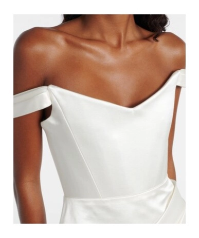 Alex Perry Cotton And Silk Satin Bustier Mini Dress