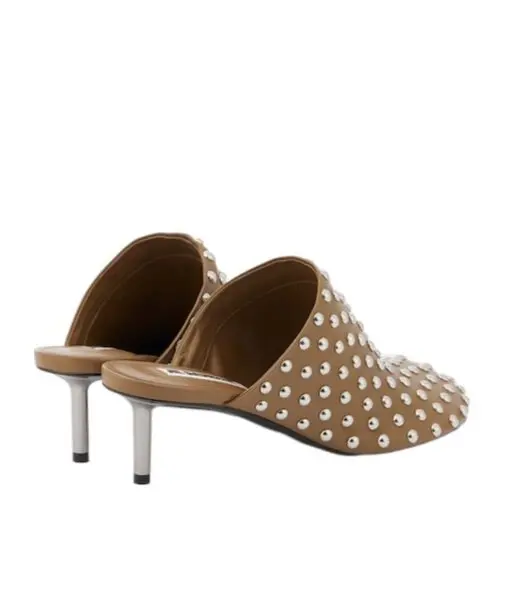 JIL SANDER Studded Leather Mules