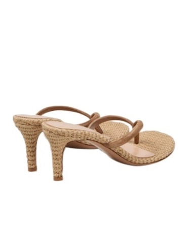 GIANVITO ROSSI Handmade Straw High-heel Sandals