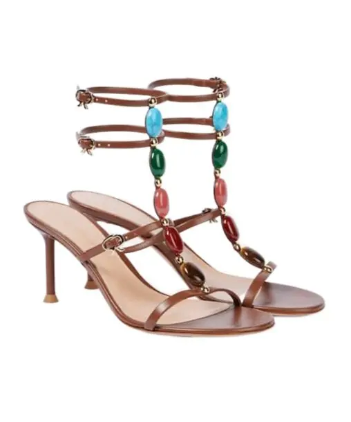 GIANVITO ROSSI Handmade Leather Sandals