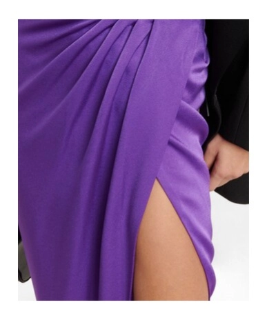 Alex Perry Ridley Draped Satin Maxi Skirt