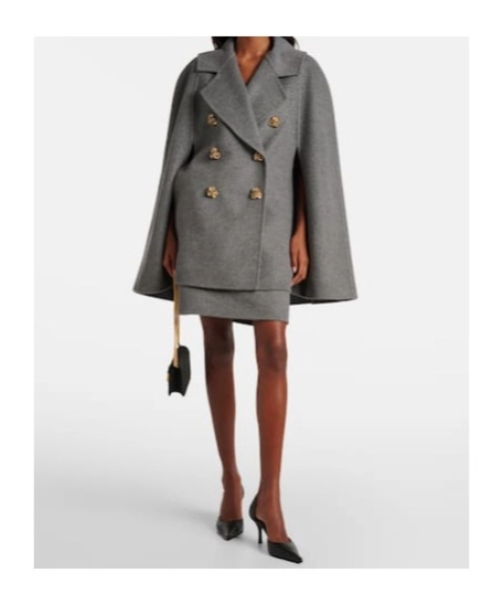 Carolina Herrera Mélange Virgin Wool Miniskirt