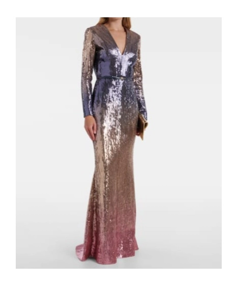 Elie Saab Ombré Sequined Gown