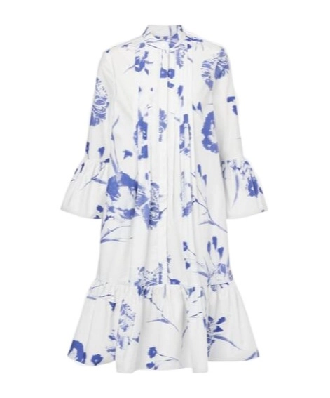 Erdem Floral Cotton Minidress - White