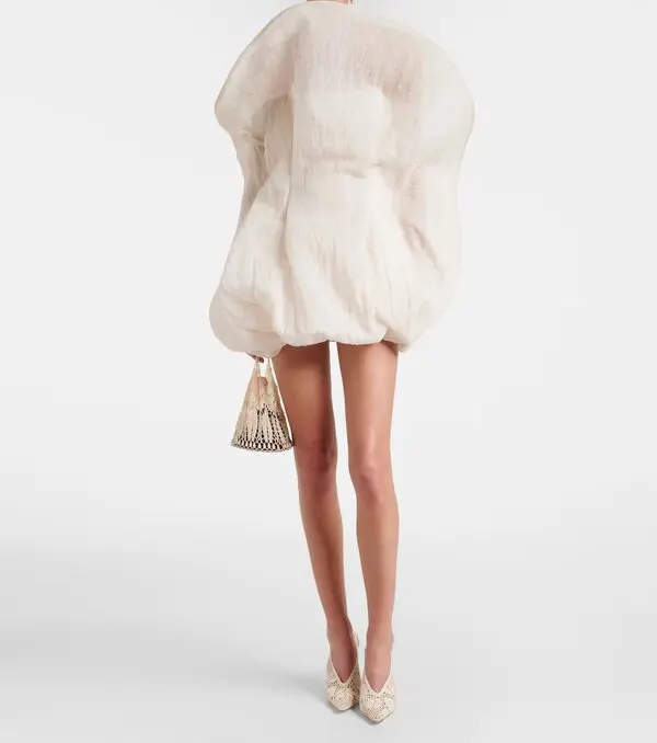 Magda Butrym Cotton And Silk-blend Organza Minidress