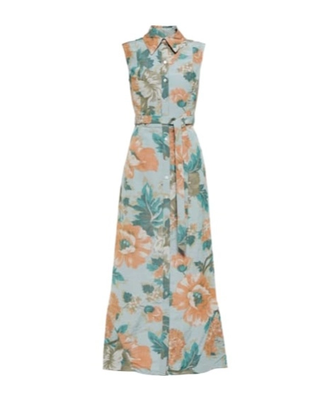 Erdem Mona Floral Cutout Midi Dress - Gray