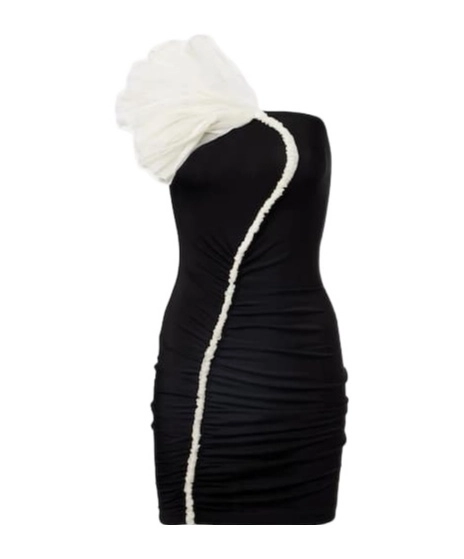 NENSI DOJAKA Asymmetrical Mini Dress With Ruffle Detail
