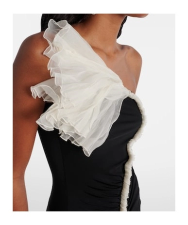 NENSI DOJAKA Asymmetrical Mini Dress With Ruffle Detail