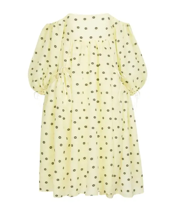 Cecilie Bahnsen Bethany Floral Jacquard Midi Dress - Nude