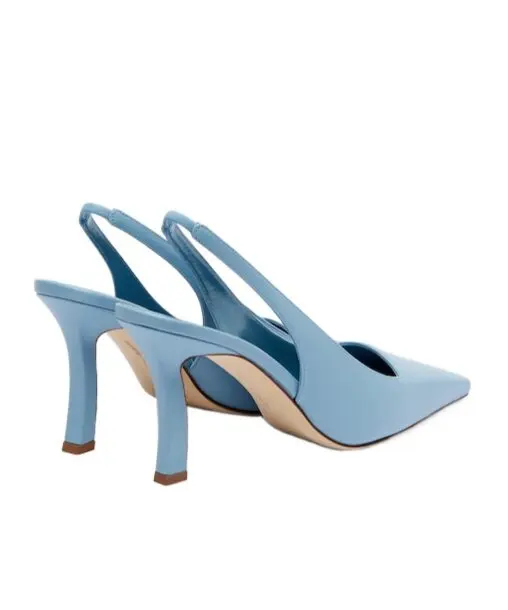 Manolo Blahnik Leather Slingback Pumps