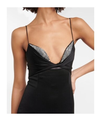 Galvan Crystal-embellished Maxi Dress