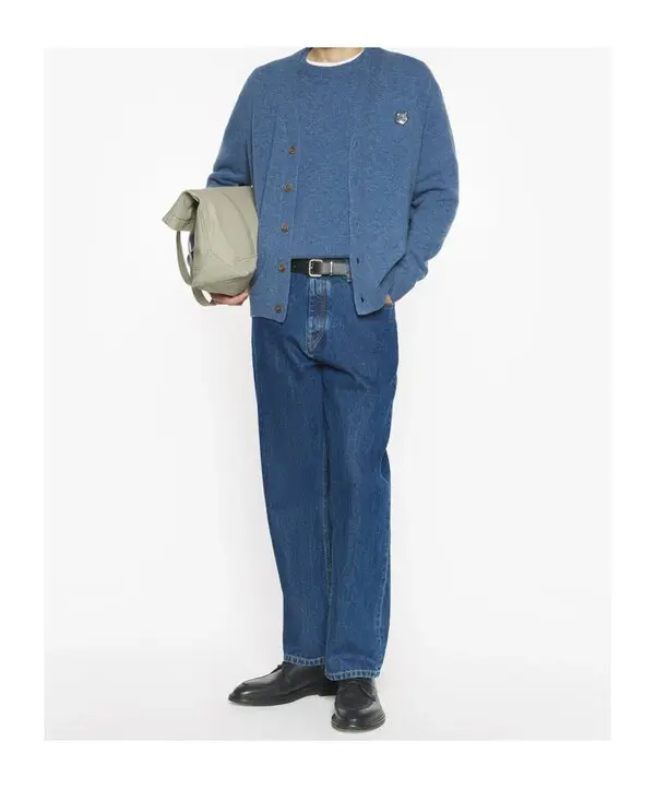 Maison Kitsuné Fox Head Lambswool Comfort Cardigan