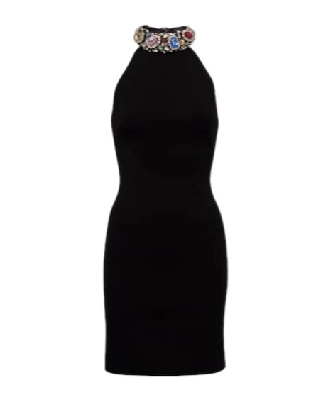 AREA Crystal-embellished Minidress