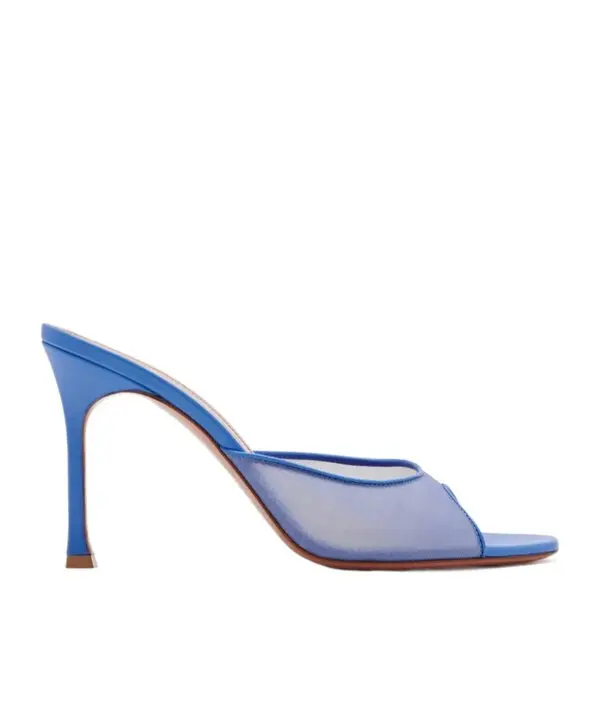 Amina Muaddi Alexa Heeled Mules