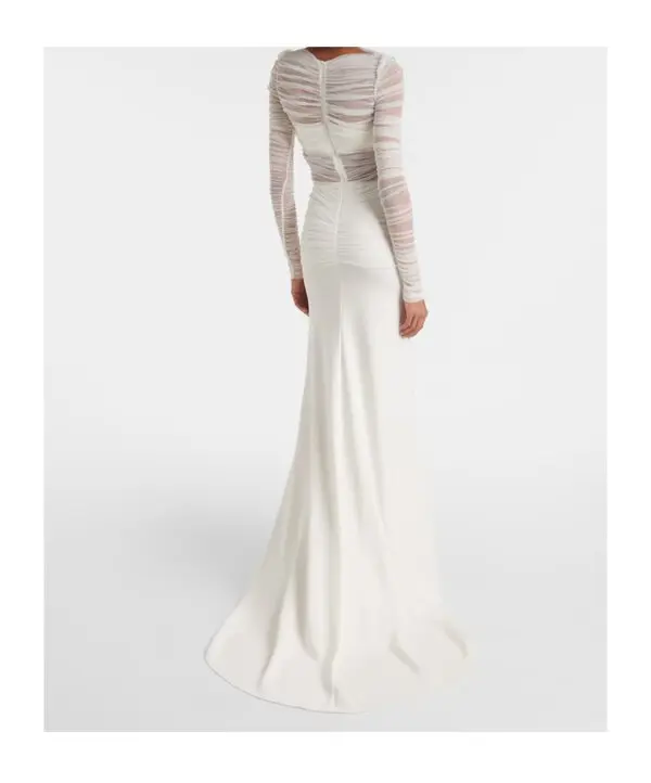 Christopher Esber Veiled Silk Tulle Gown