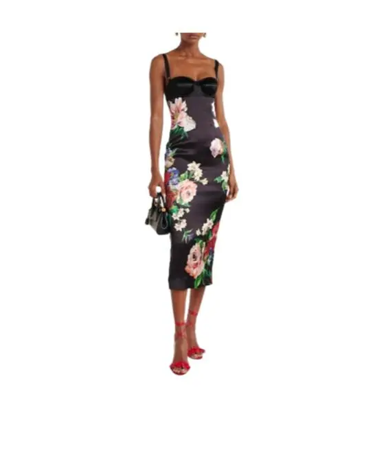 Manolo Blahnik Elegant Floral Decor High Heel Sandals