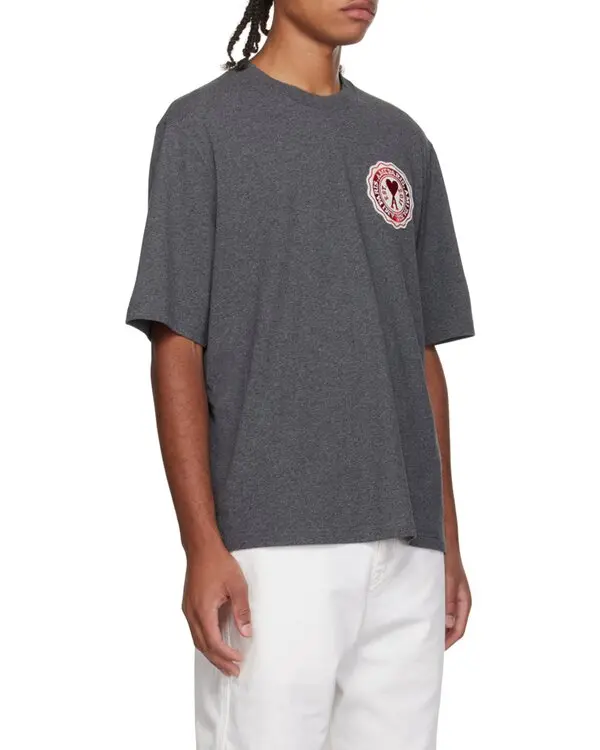 AMI Paris Logo-patch Oversized T-shirt