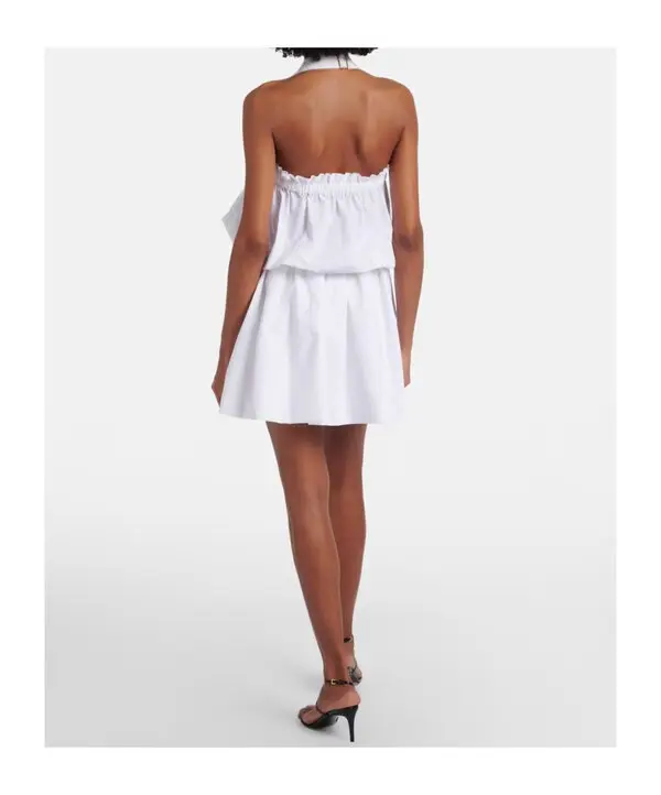 PATOU Halterneck Cotton Minidress