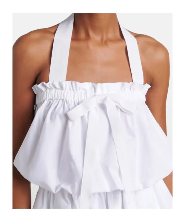 PATOU Halterneck Cotton Minidress