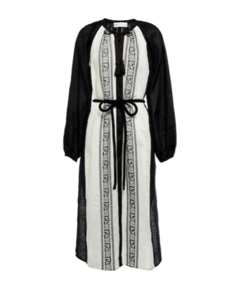 Tory Burch Embroidered Linen Kaftan