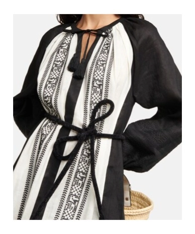 Tory Burch Embroidered Linen Kaftan