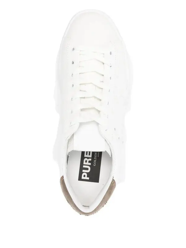 GOLDEN GOOSE Star Detail Lace-up Sneakers - White