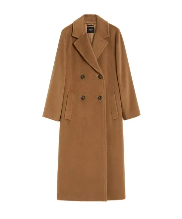 Max Mara Zufolo Double-breasted Coat - Camel