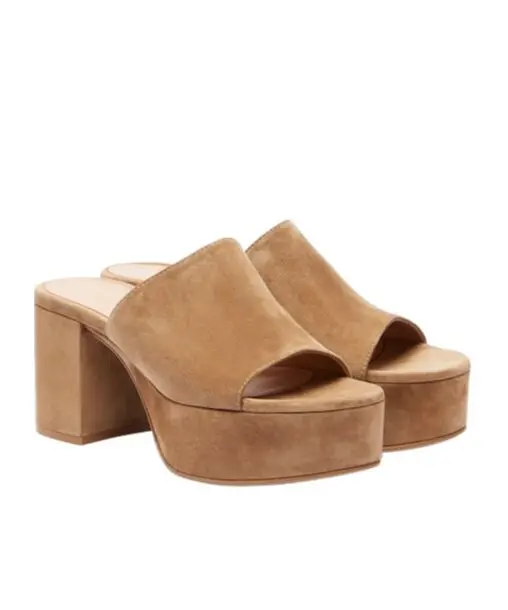 GIANVITO ROSSI Casual High-heel Mules - Brown