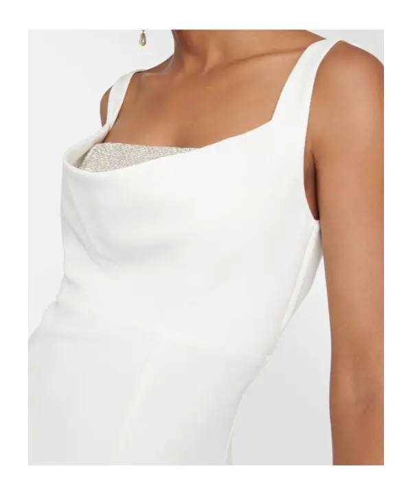 Roland Mouret Embellished Crêpe Gown