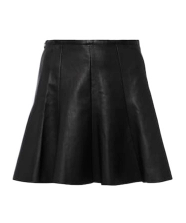 Stouls Mila Lamb Leather Miniskirt - Black