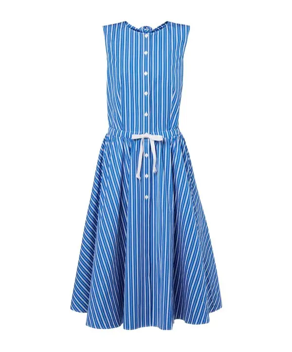 PATOU Striped Sleeveless Dress