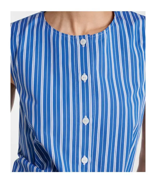 PATOU Striped Sleeveless Dress