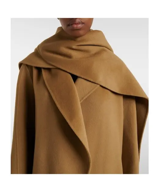 RÓHE Long Sleeve Coat With Scarf Detail