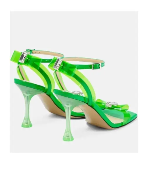 MACHMACH Bow Embellished Sandals